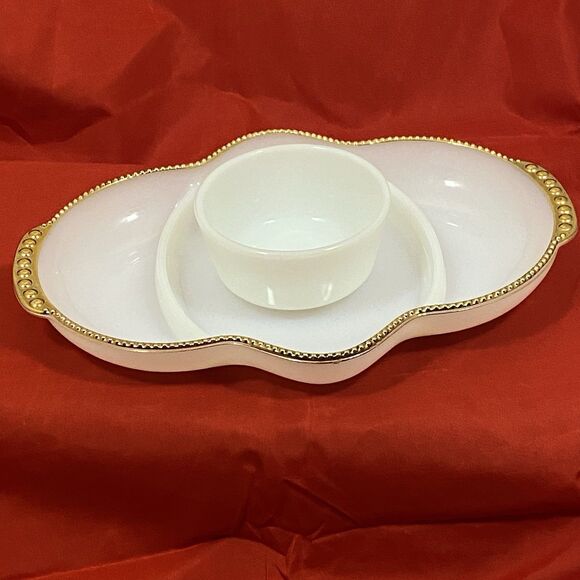 Fire King | Dining | Clearance Vintage Fire King Milk Glass Relish ...
